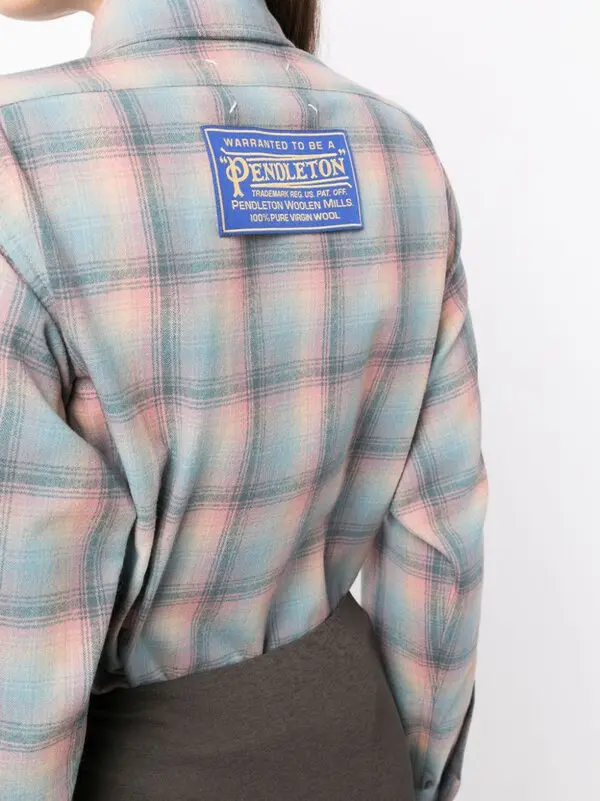 MAISON MARGIELA Check-print Wool Shirt