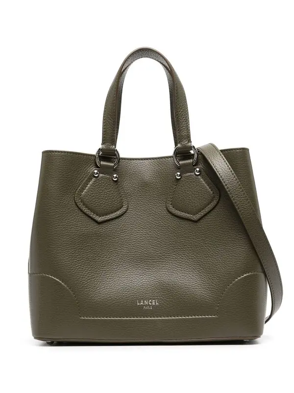 LANCEL Logo-print Leather Bag - Green