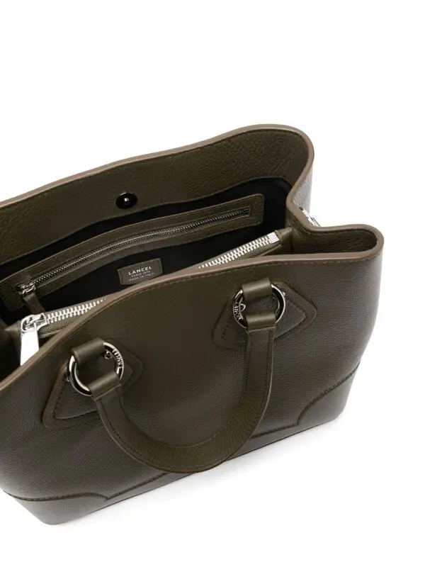 LANCEL Logo-print Leather Bag - Green