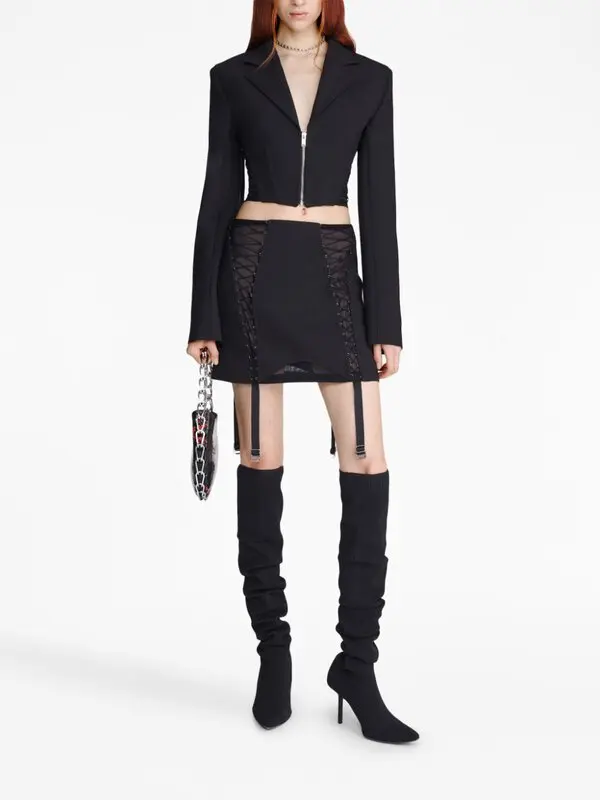 DION LEE Zipped Cropped Blazer