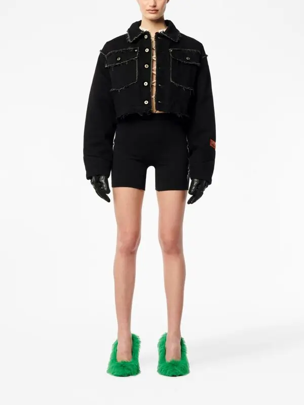 Heron Preston Distressed Cropped Jacket