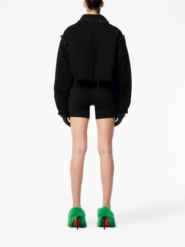 Heron Preston Distressed Cropped Jacket