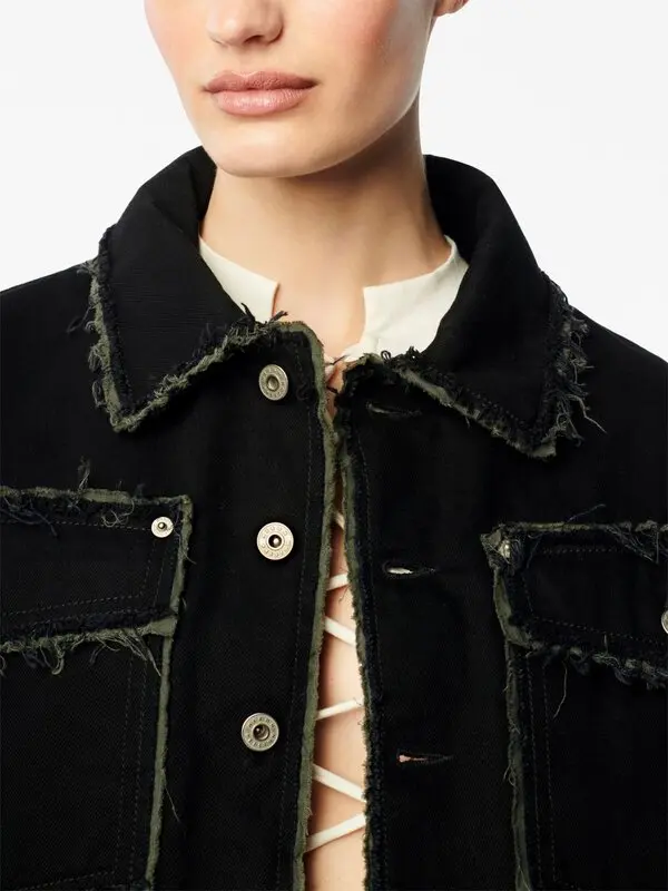 Heron Preston Distressed Cropped Jacket