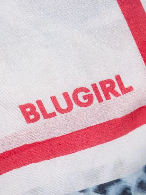 BLUGIRL Faded-effect Floral-print Scarf