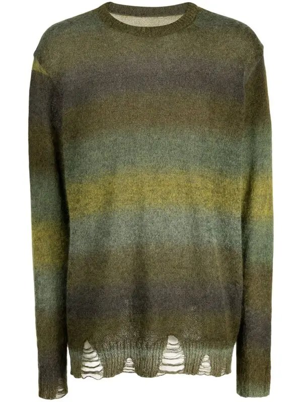 SONG FOR THE MUTE Striped Crew-neck Jumper