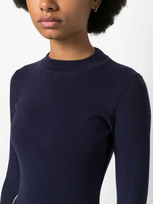 DESTREE Joan Flared-cuff Knitted Jumper - Blue