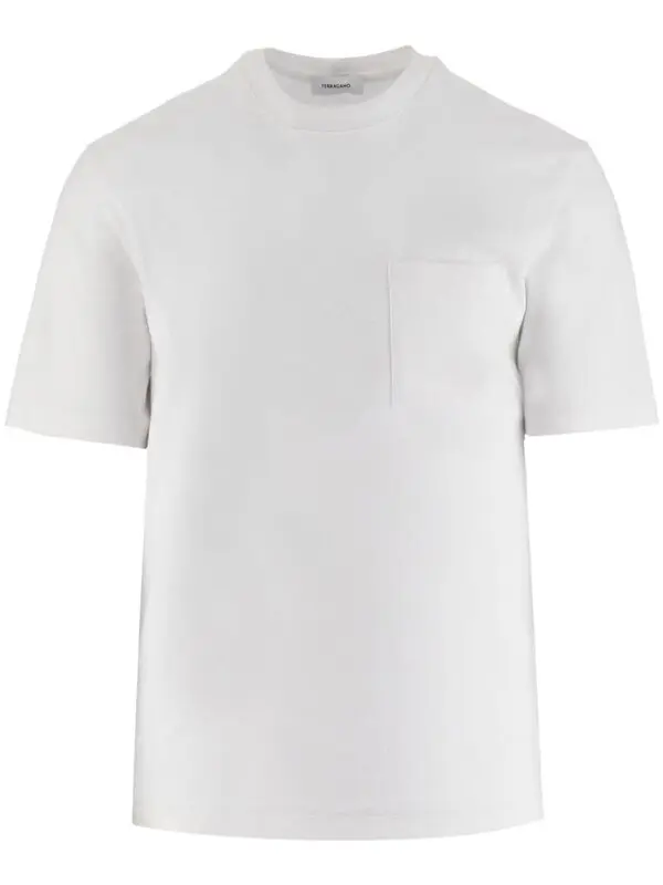 FERRAGAMO Stripe-detail Short-sleeve T-shirt - White