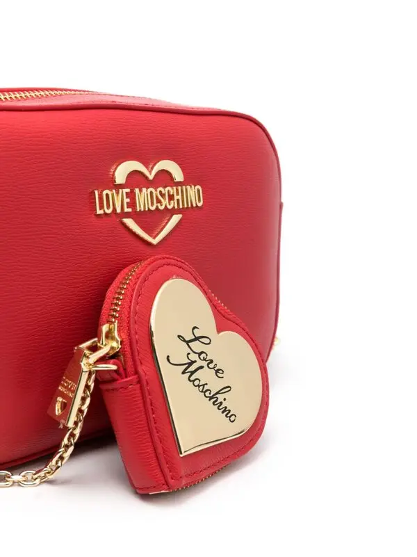 Moschino Logo-lettering Crossbody Bag - Red