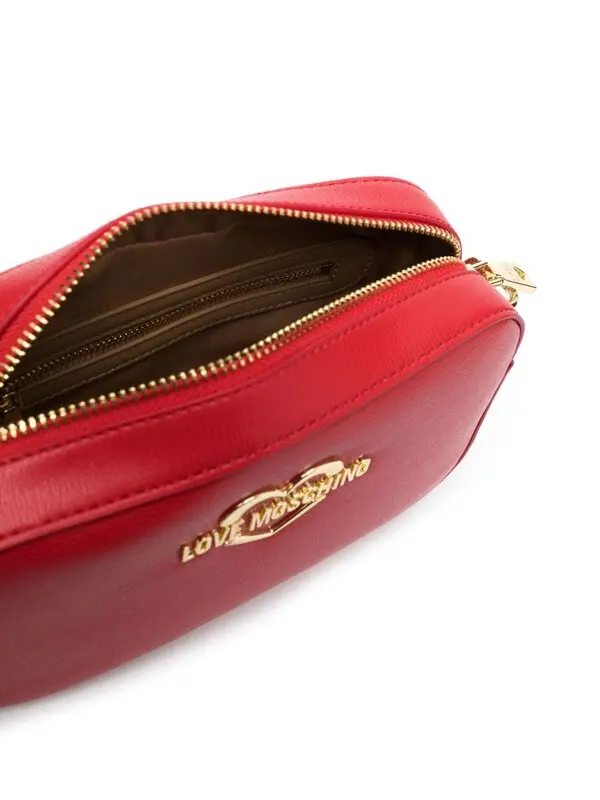 Moschino Logo-lettering Crossbody Bag - Red