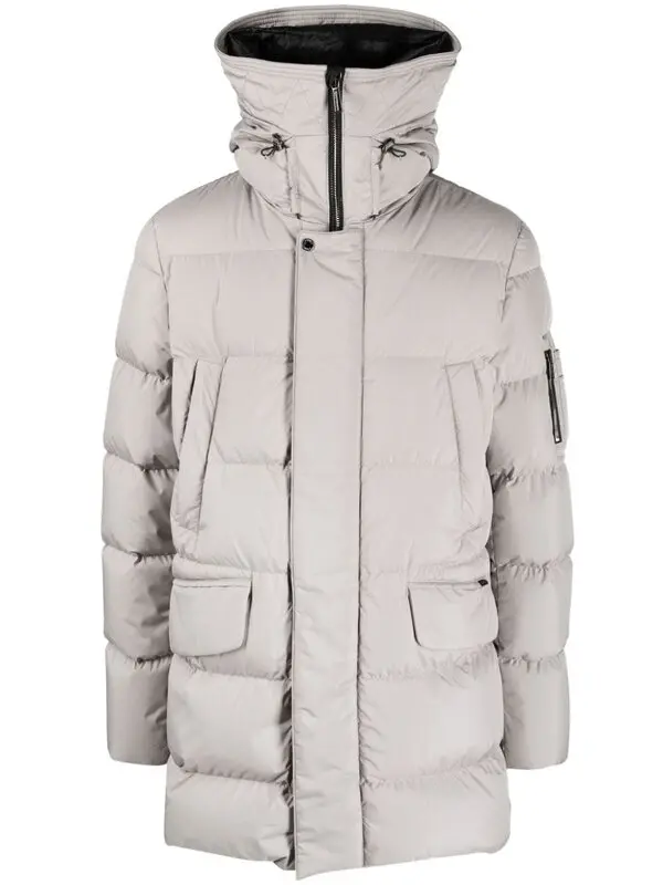 MOORER Zip-up Padded Down Jacket