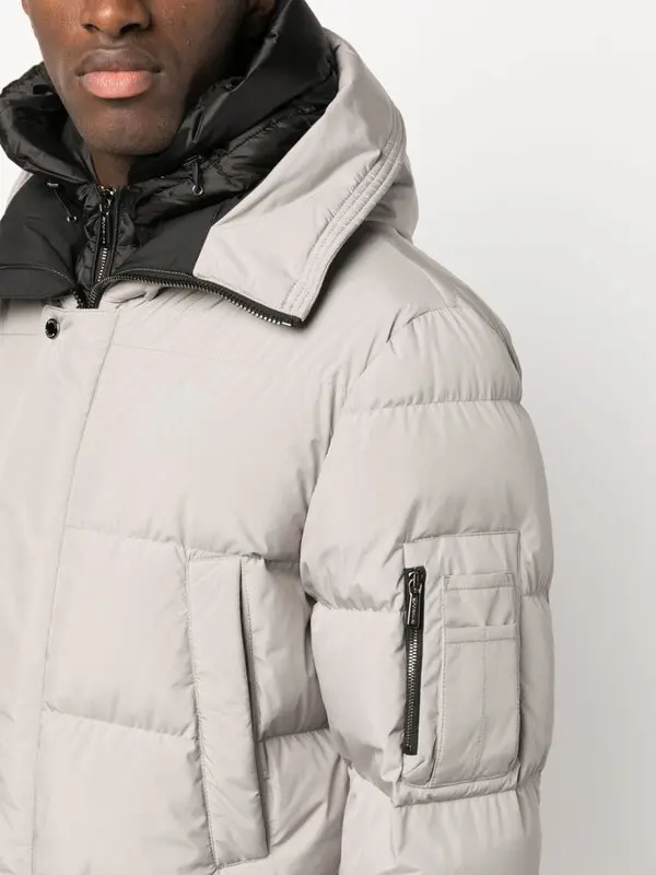 MOORER Zip-up Padded Down Jacket