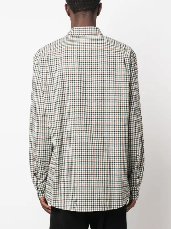 Kenzo Checked Logo-patch Shirt