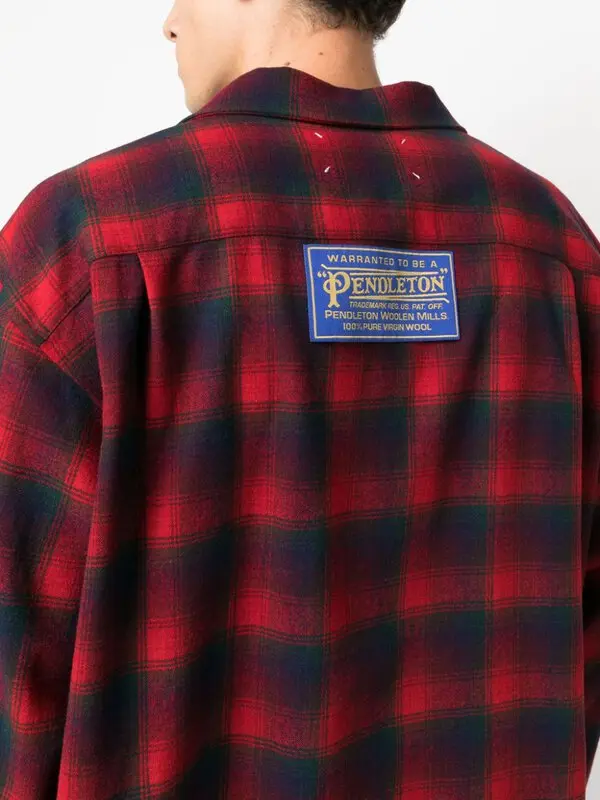 MAISON MARGIELA X Pendleton Checked Wool Shirt