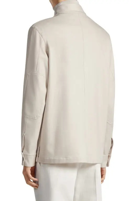 Zegna Oasi Cashmere Overshirt - Ecru