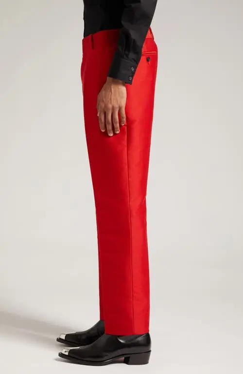 Alexander McQueen Jacquard Cigarette Trousers