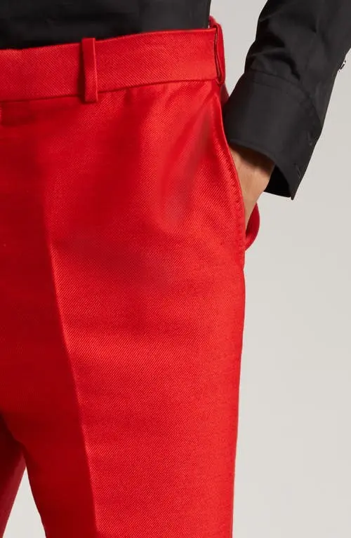Alexander McQueen Jacquard Cigarette Trousers