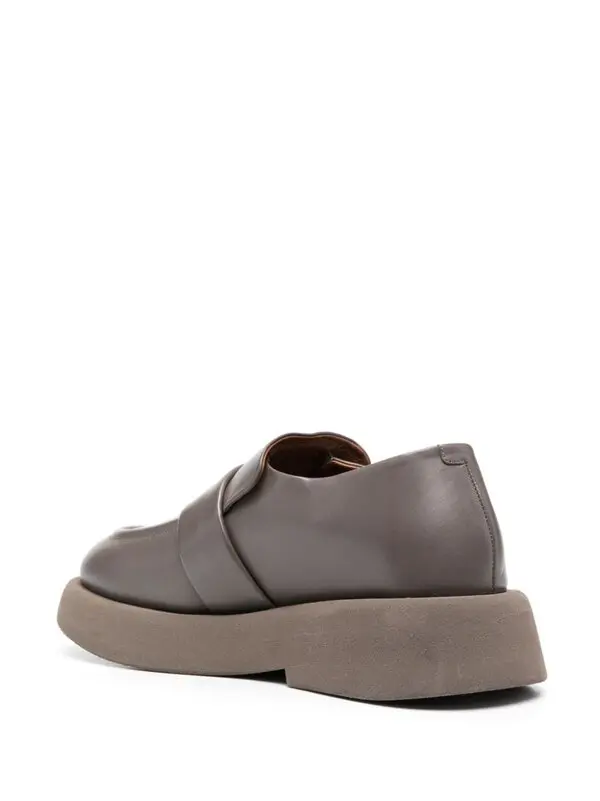 Marsèll Slip-on Leather Loafers - Grey