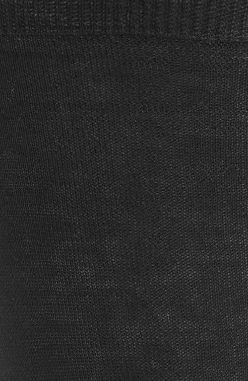 Canali Solid Cotton Dress Socks - Black