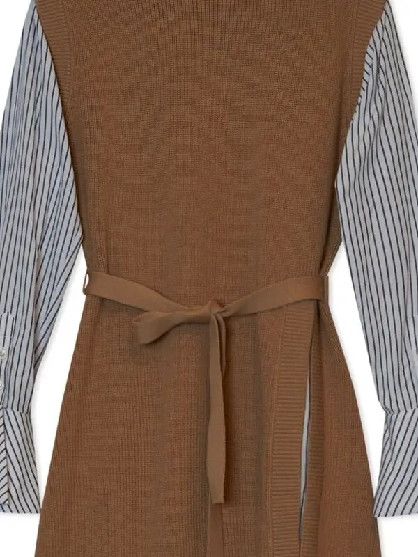 Simkhai Shai Layered Belted Minidress