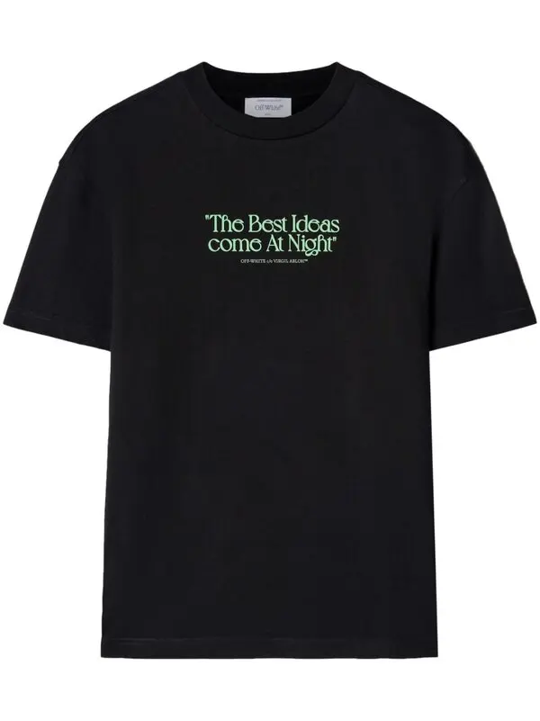 Off-White Slogan-print Short-sleeve T-shirt
