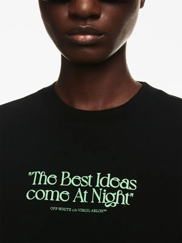 Off-White Slogan-print Short-sleeve T-shirt