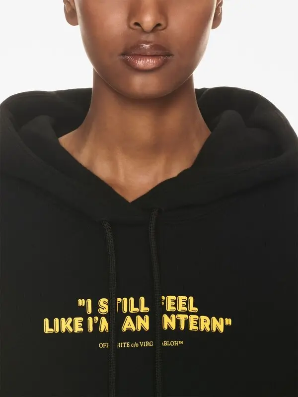 Off-White Slogan-print Cotton Hoodie