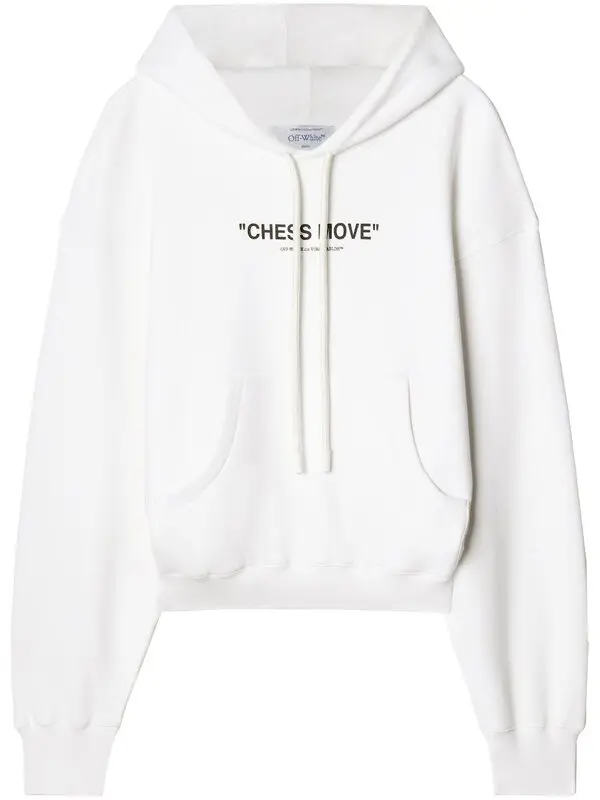 Off-White Slogan-print Drawstring Hoodie