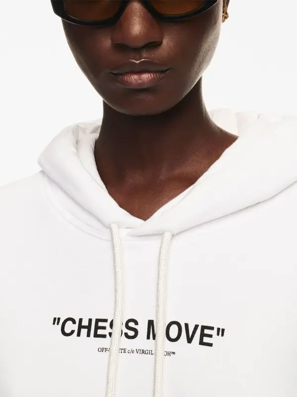 Off-White Slogan-print Drawstring Hoodie
