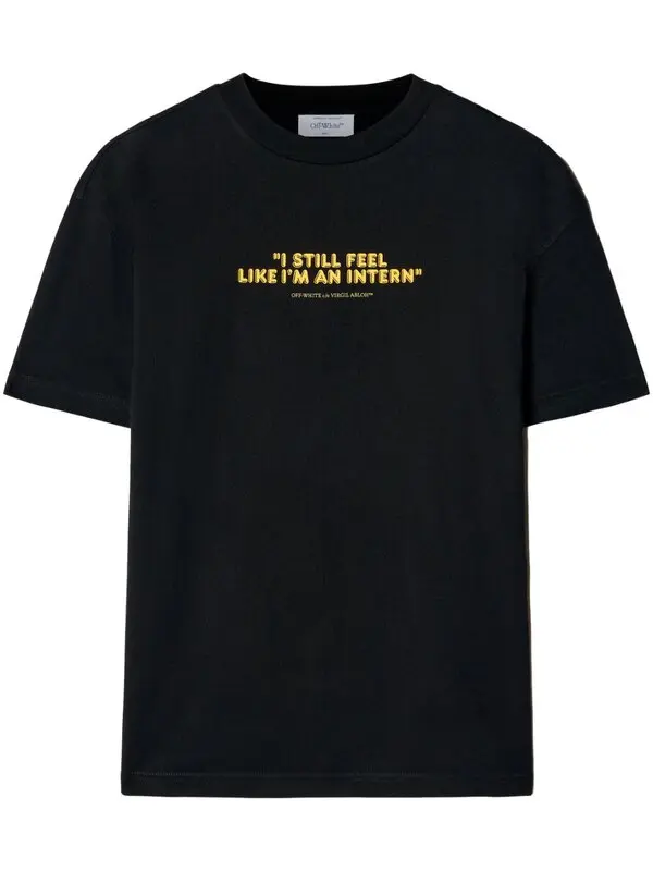Off-White Slogan-print Short-sleeve T-shirt