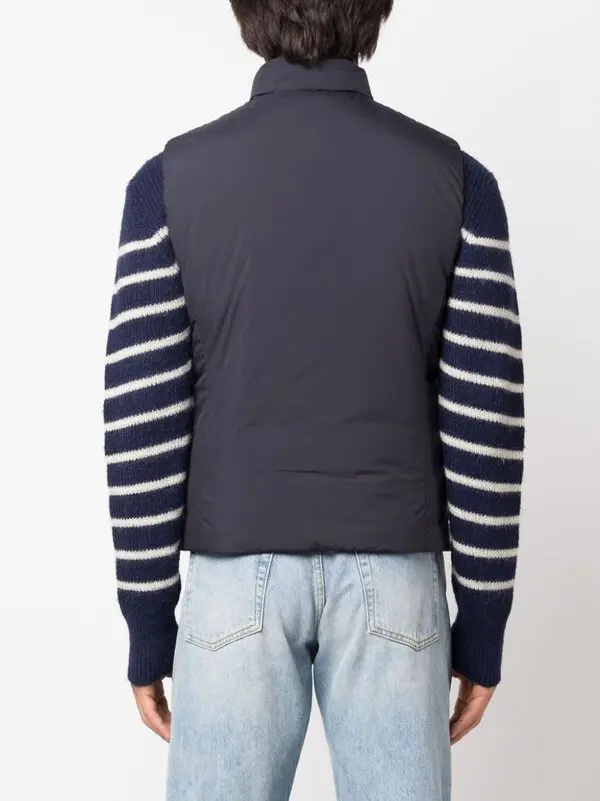 MOORER Sleeveless Down Gilet - Blue