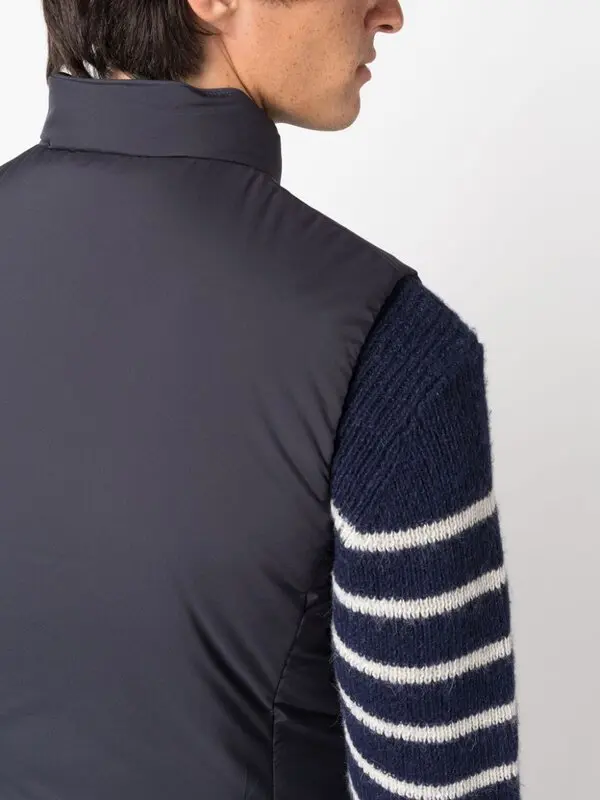 MOORER Sleeveless Down Gilet - Blue