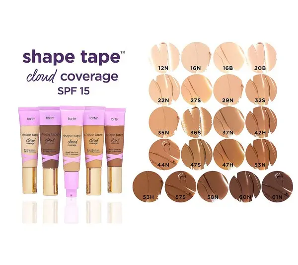 TARTE Shape Tape Cloud Cream Spf15 Duo W/ Brush