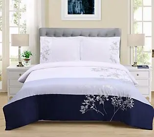 SUPERIOR Cotton 3-piece King Duvet Cover Set - One-color