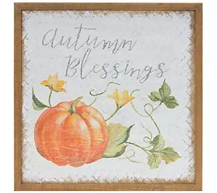 MELROSE Autumn Blessing Pumpkin Sign