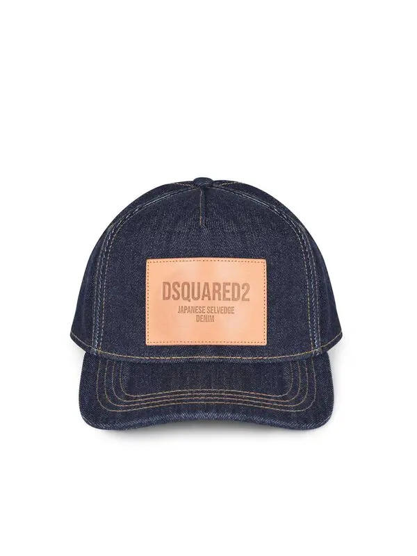 Dsquared2 Denim Baseball Cap - Denim Scuro