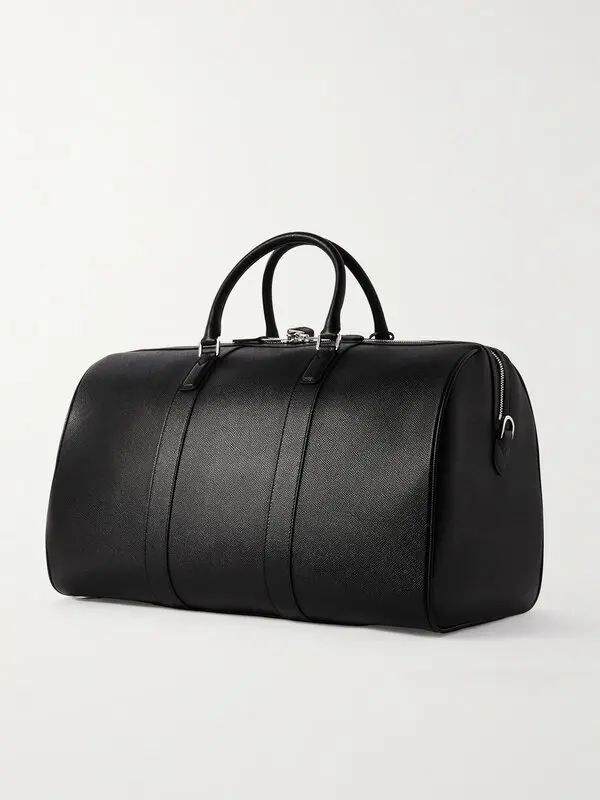 Burberry Boston Full-grain Leather Duffle Bag