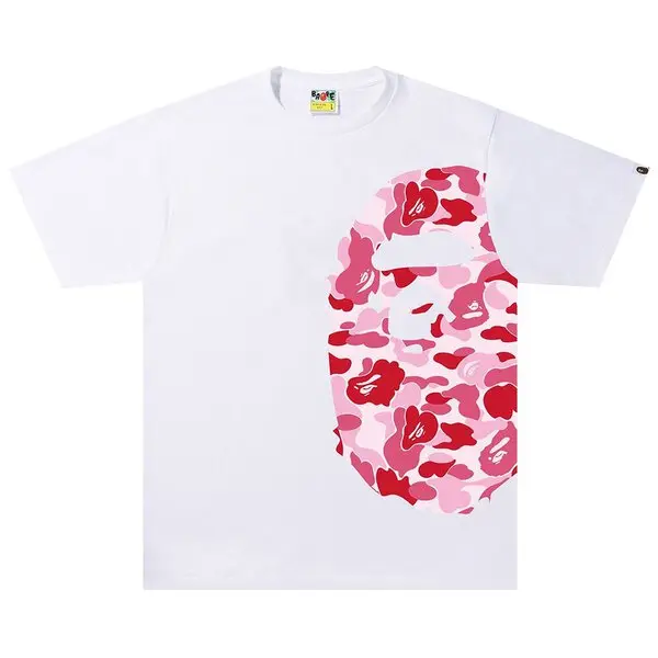 A BATHING APE Abc Camo Side Big Ape Head Tee - White