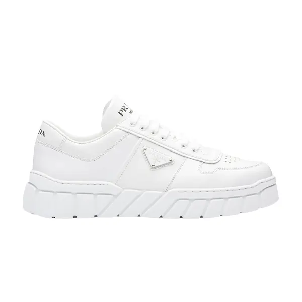Prada Leather Sneakers - White