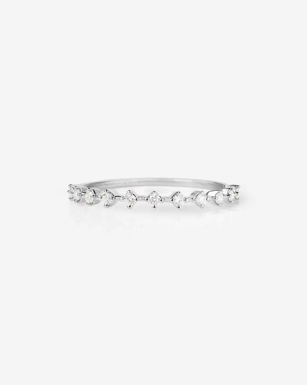Ring Concierge Diamond Stacked Band Ring - One-color