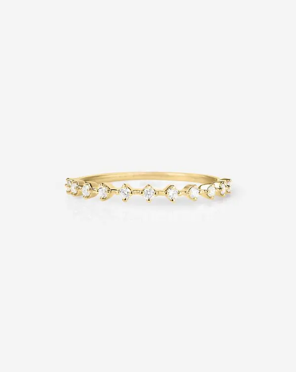 Ring Concierge Diamond Station Stackable Ring - One-color