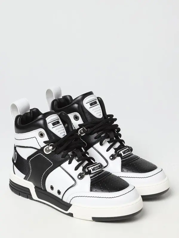Moschino Synthetic Leather Sneakers