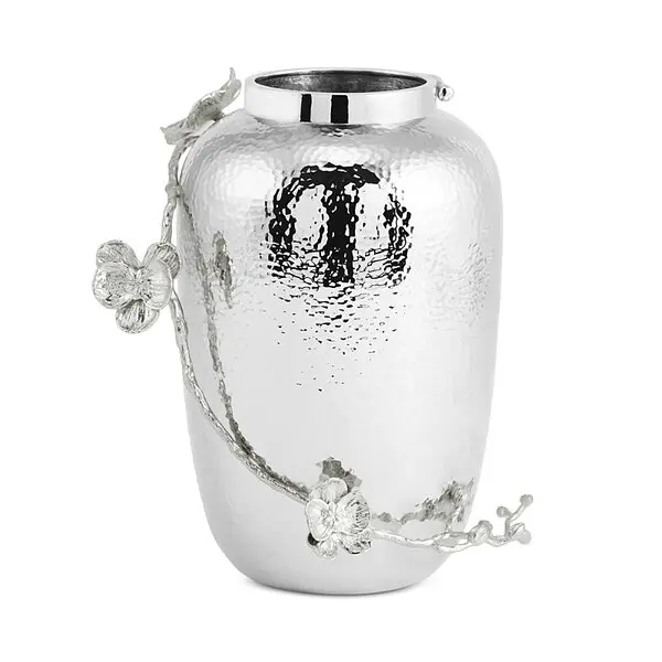Michael Aram White Orchid Large Vase - Silver