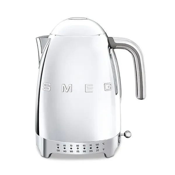 SMEG 50s Retro Variable Temperature Kettle - Silver