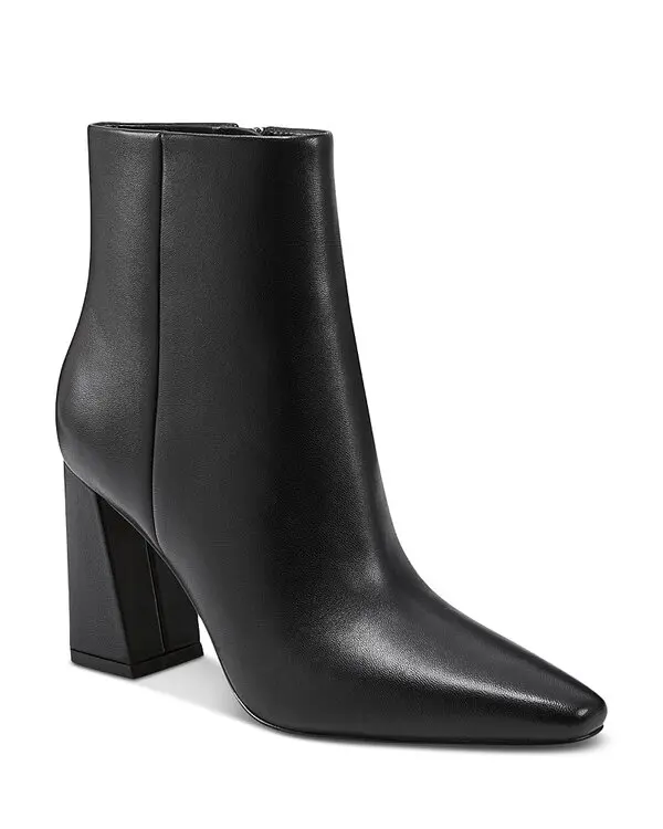 MARC FISHER LTD. Yanara Snip Toe Booties - Black Leather