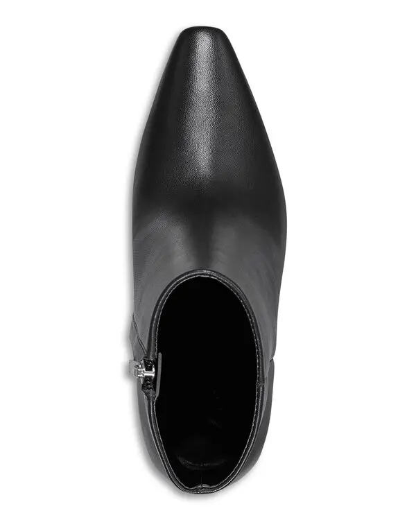 MARC FISHER LTD. Yanara Snip Toe Booties - Black Leather