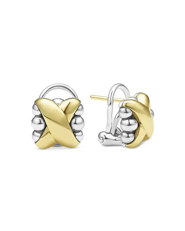 Lagos 18k Yellow Gold And Sterling Silver Earrings - Gold/silver
