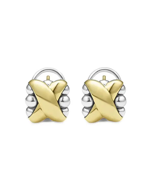 Lagos 18k Yellow Gold And Sterling Silver Earrings