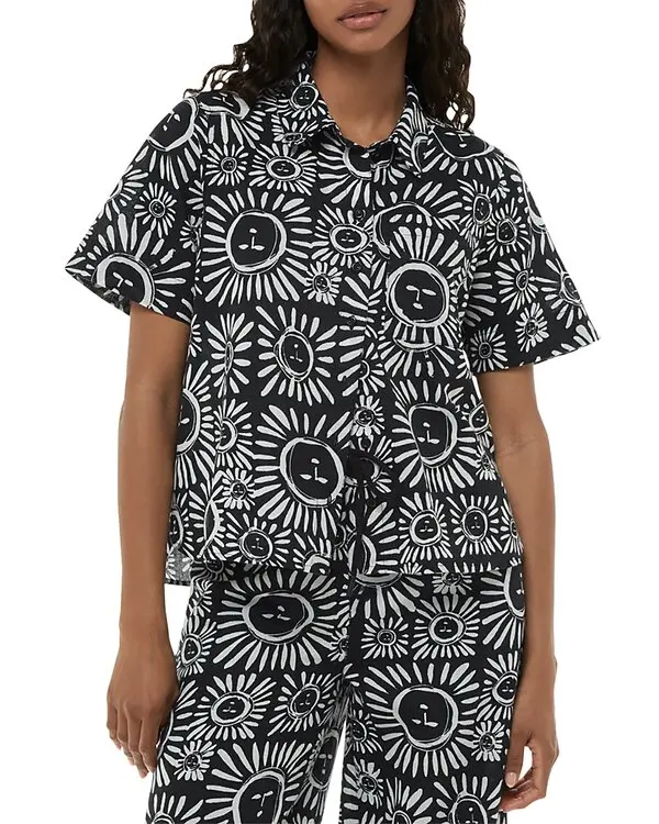 Whistles Sunman Printed Bowling Shirt