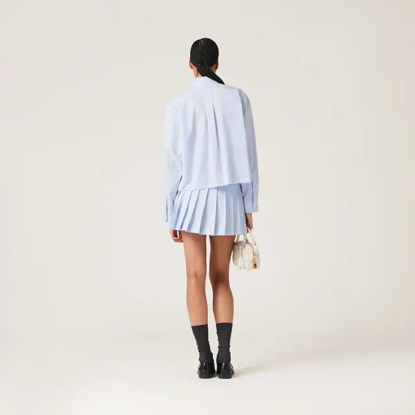 Miu Miu Gingham Check Poplin Shirt