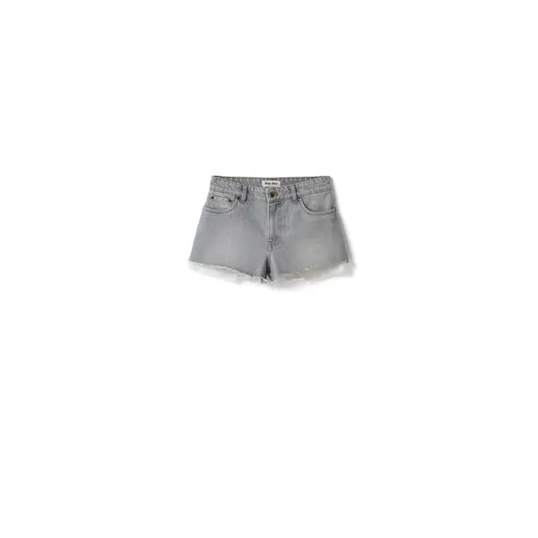 Miu Miu Denim Shorts - Grey